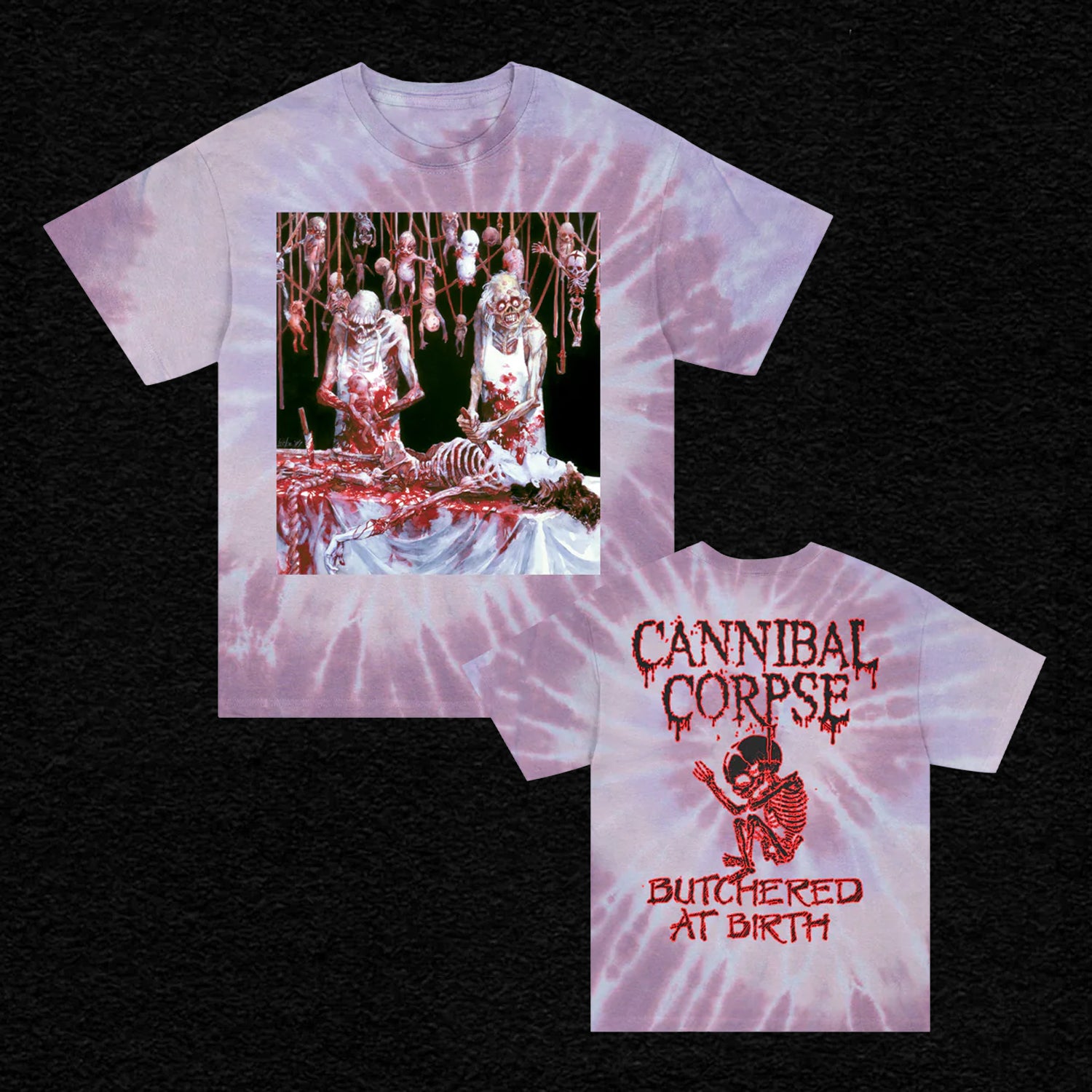 Butchered At Birth Poster T-Shirt (Guts Dye) – Artist First