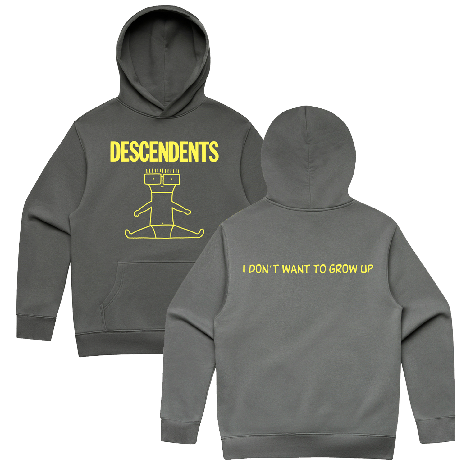 I Don’t Want To Grow Up Hoodie (Shadow Grey) – Artist First