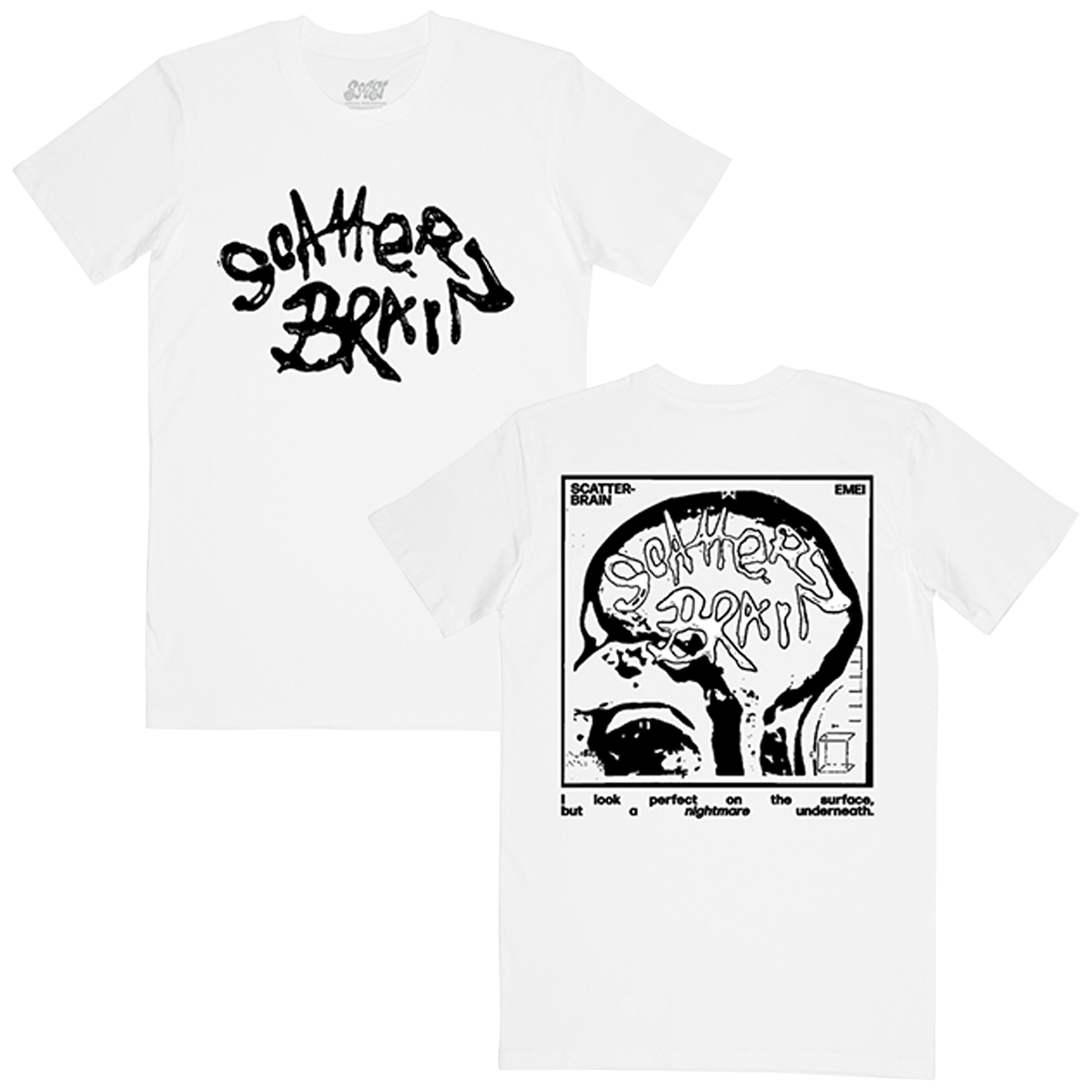 Scatterbrain T-Shirt (White) – Artist First