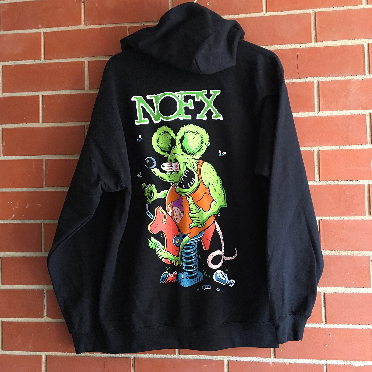 Rat Fink Zip Up Hoodie (Black)– Artist First