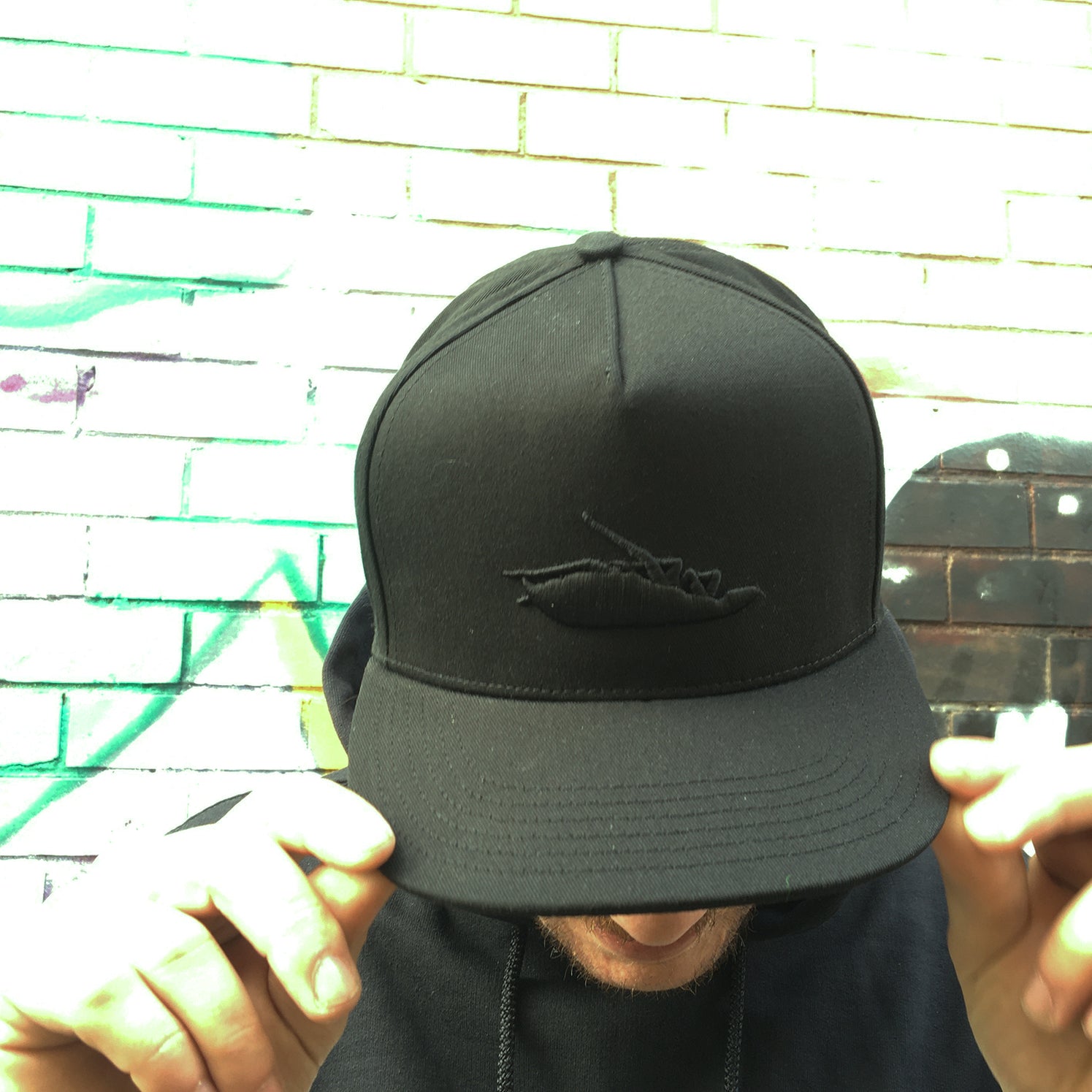 Roach Blackout Snapback (Black on Black)– Artist First