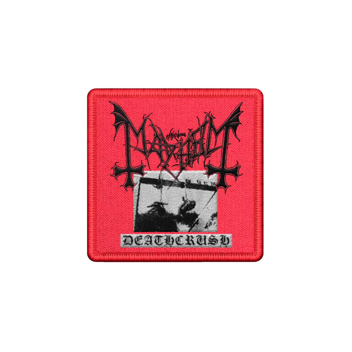 Deathcrush Embroidered Patch (Red)– Artist First