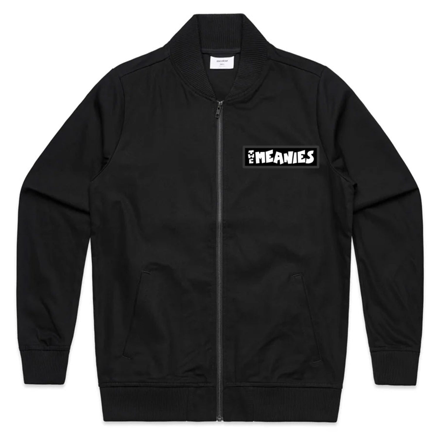 Meanies Logo Patch Zip Up Bomber Jacket (Black) – Artist First