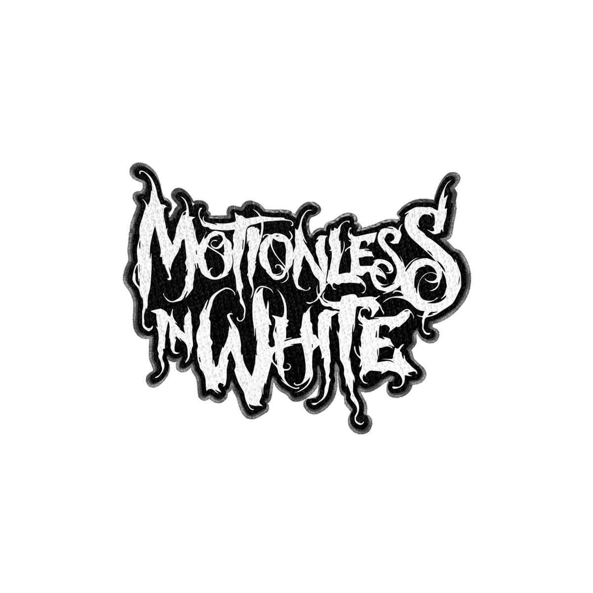 Motionless Logo Die Cut Woven Patch– Artist First