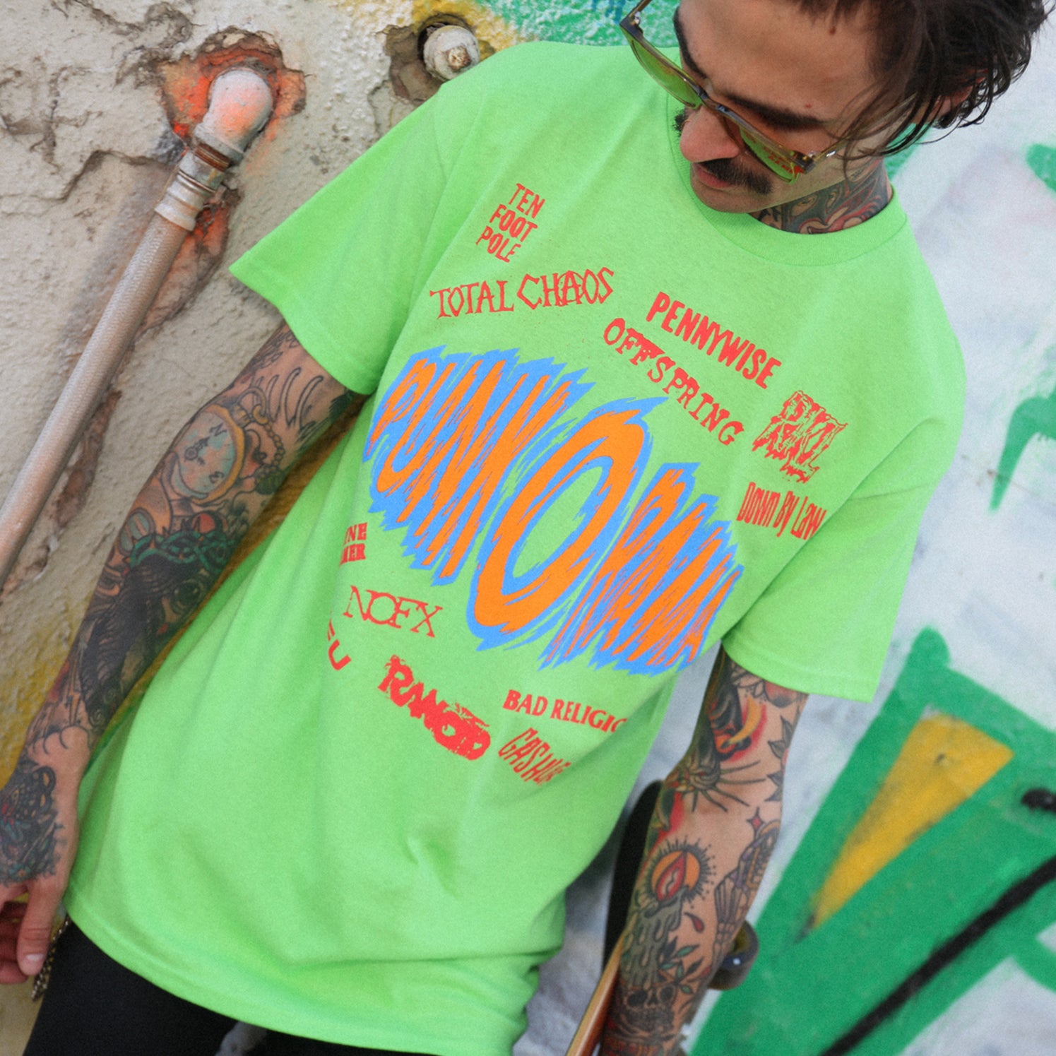 Punk O Rama Album Cover Tee (Lime Green)– Artist First