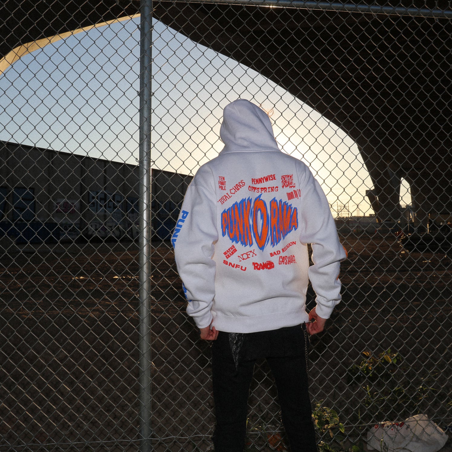 Punk O Rama Logo Pullover Hood (White)– Artist First