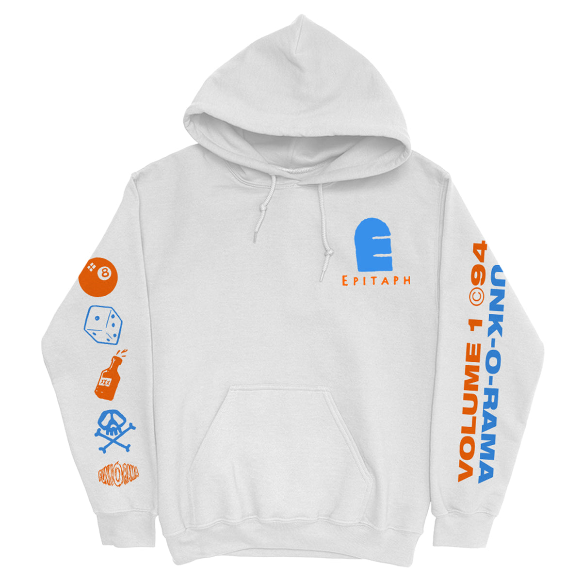 Punk O Rama Logo Pullover Hood (White)– Artist First