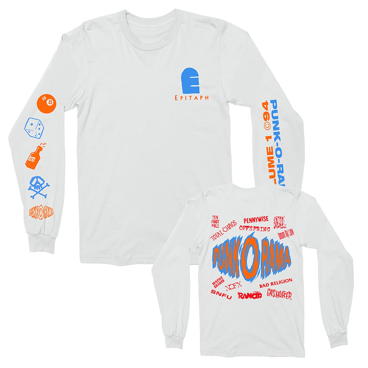 Punk O Rama Logo Longsleeve (White)– Artist First